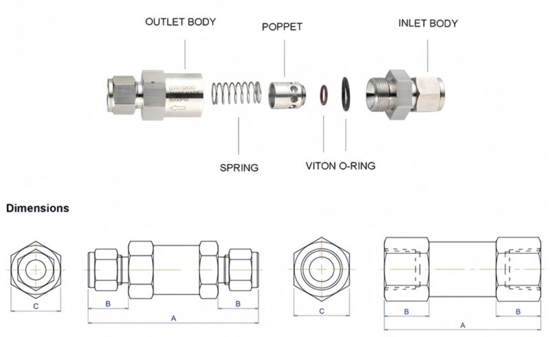 Stainless Steel Check Valve - Ningbo Airkert Machinery Co., Ltd